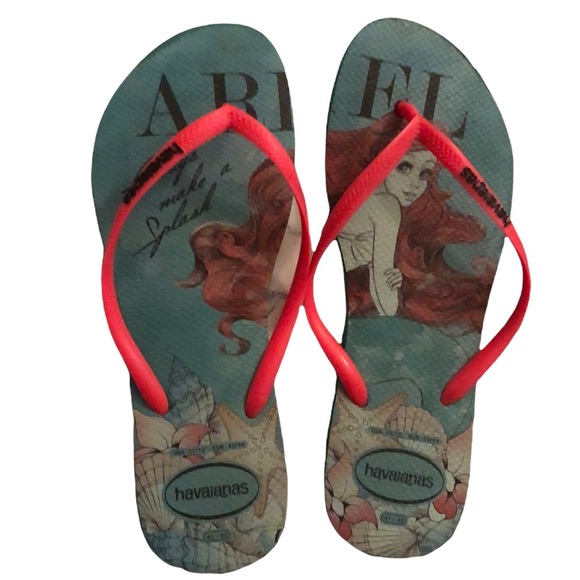 Havaianas | Shoes | Havaianas Disney Ariel Little Mermaid Flop Flops ...